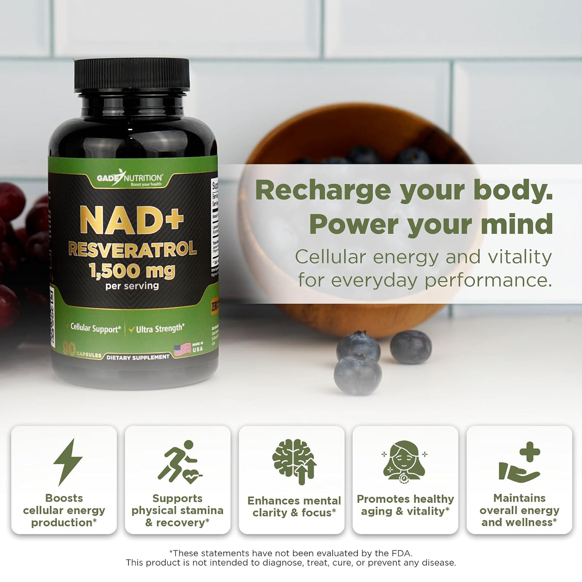 Resveratrol antioxidant for better health