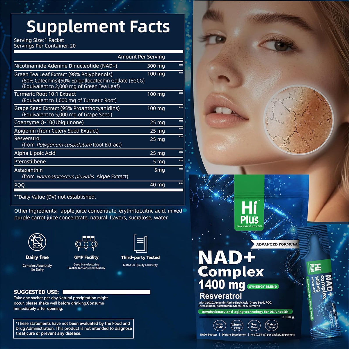 Resveratrol antioxidant for energy boost