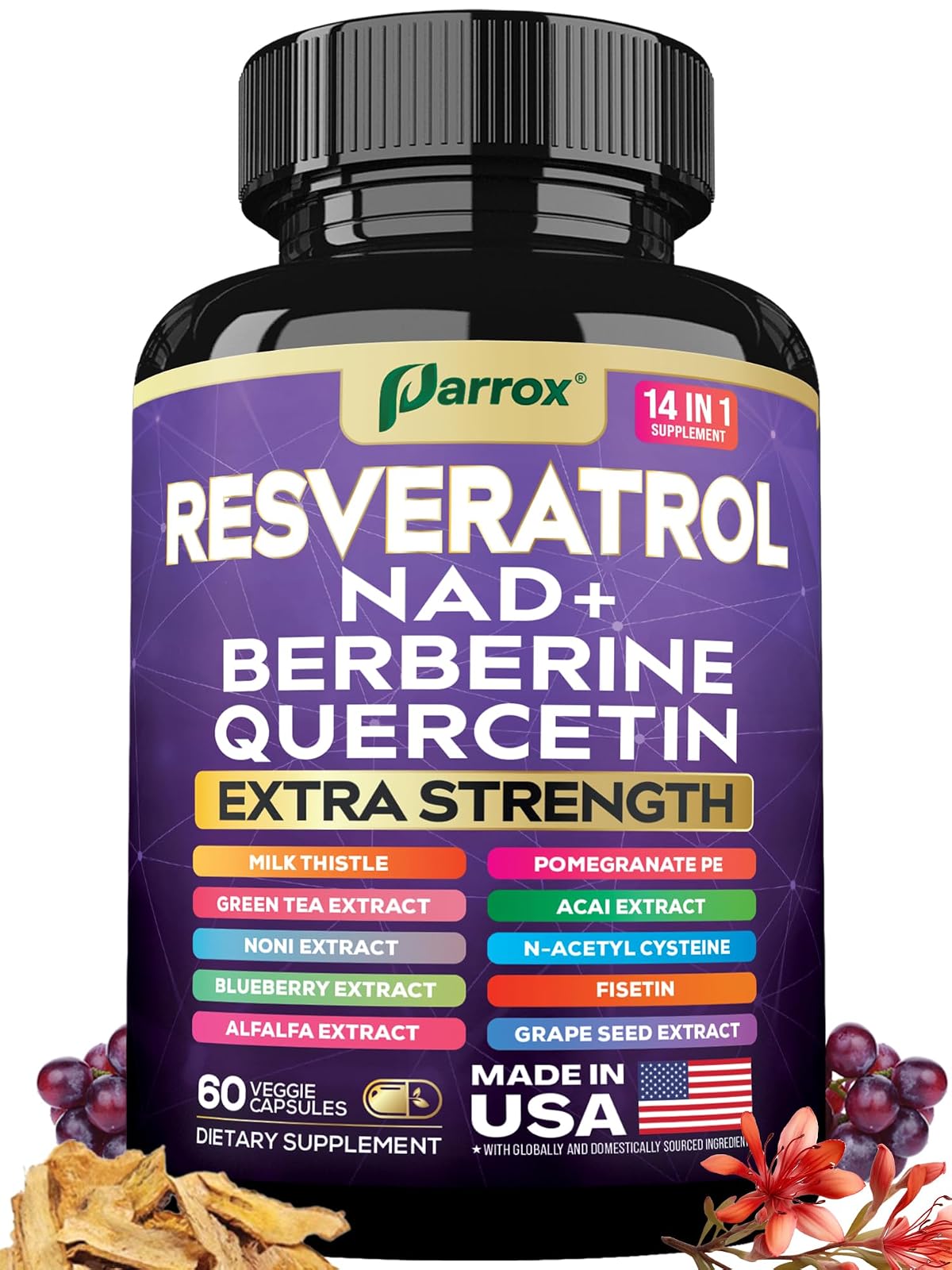 Resveratrol antioxidant supplement benefits