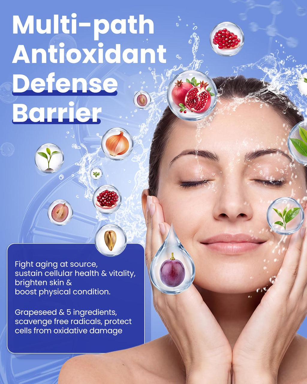 Resveratrol antioxidant support capsules