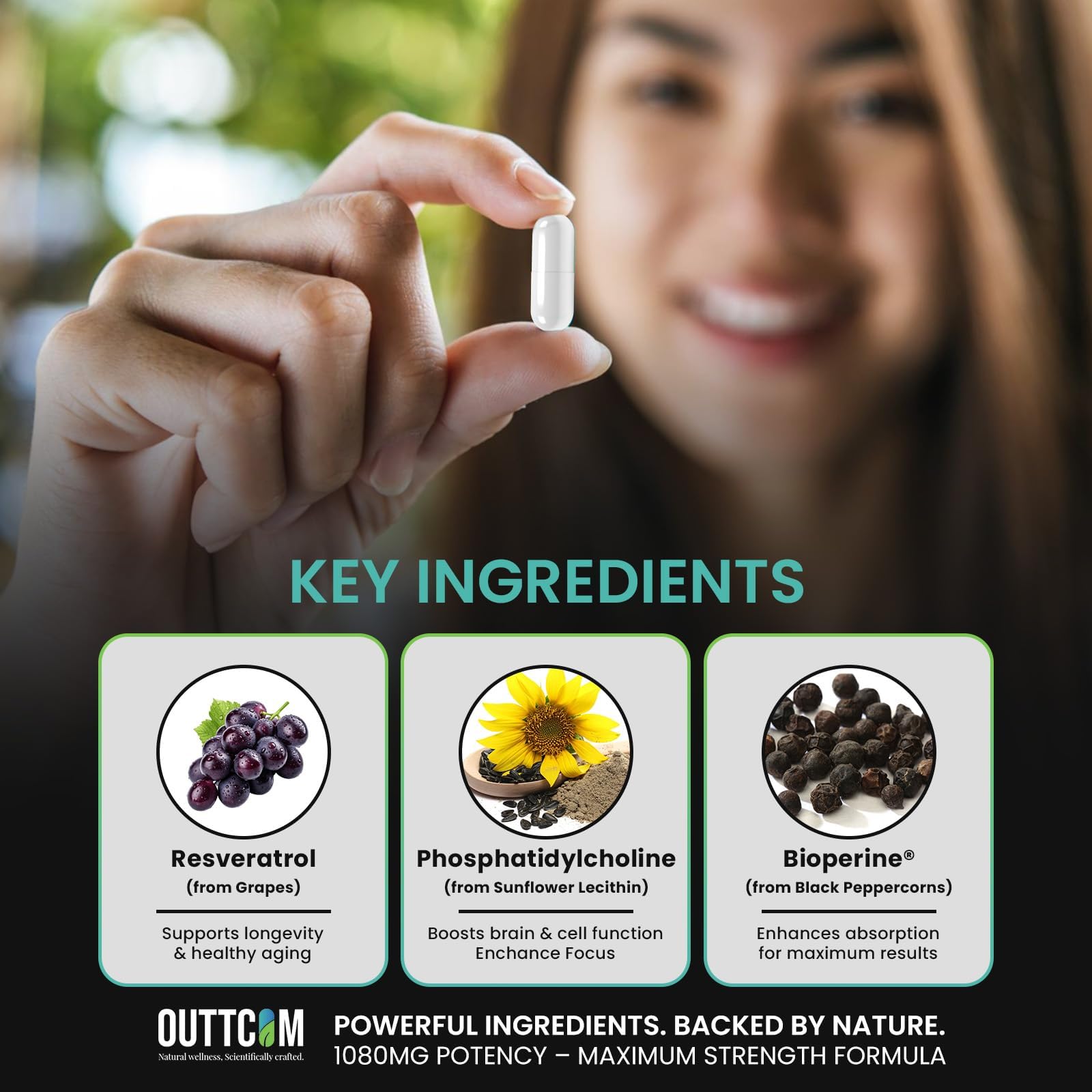 Resveratrol antioxidant support supplement