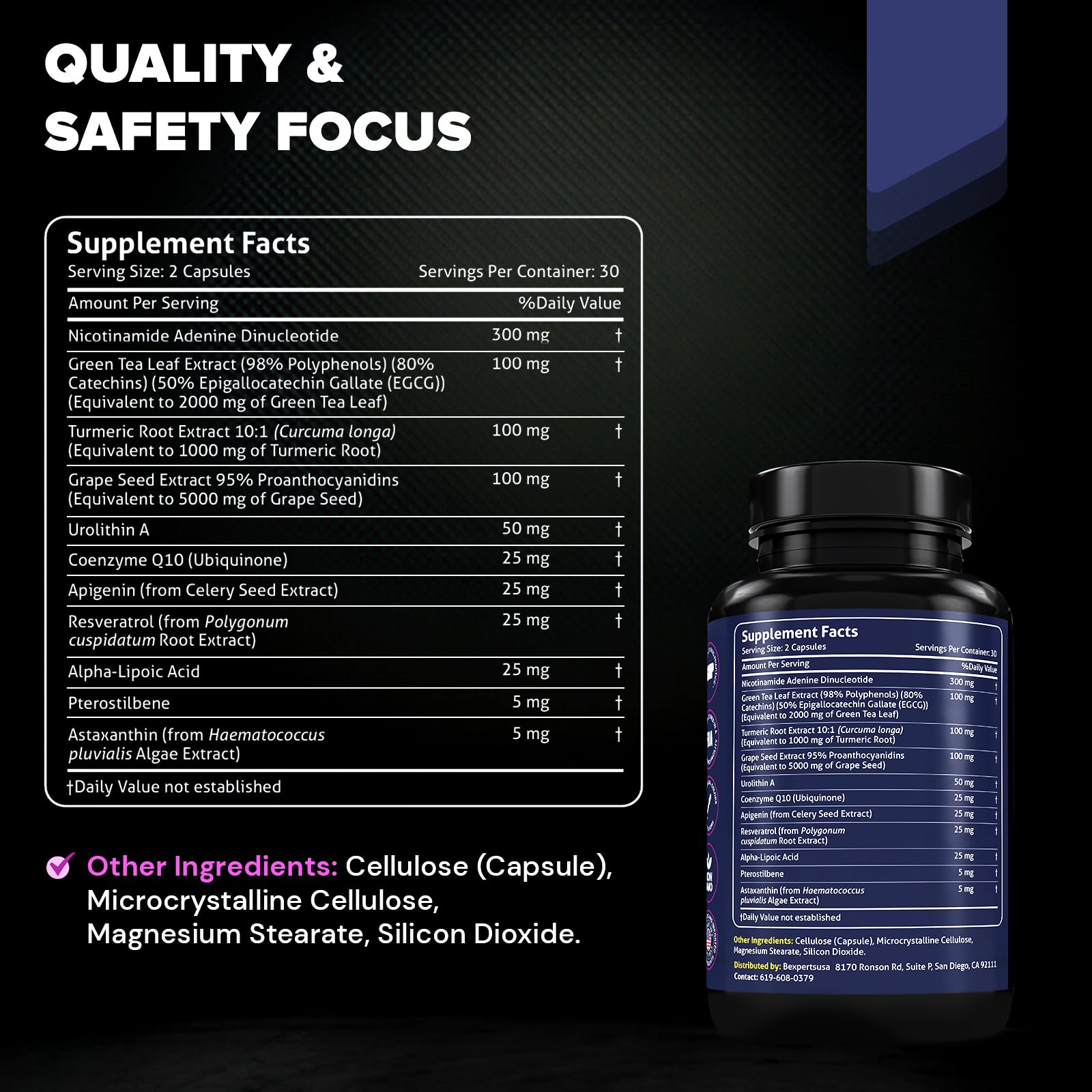 Resveratrol capsules for cellular health