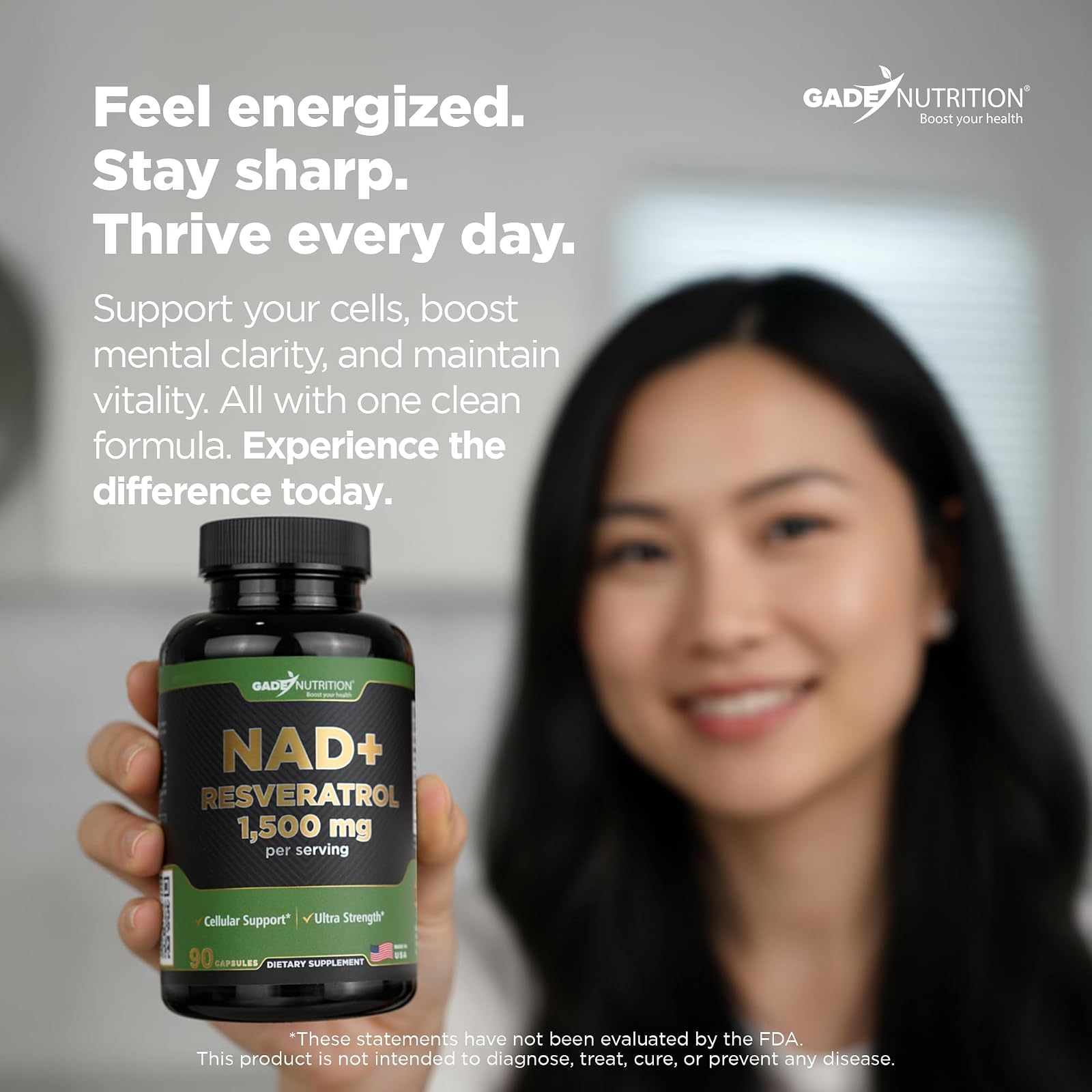Resveratrol capsules for daily vitality