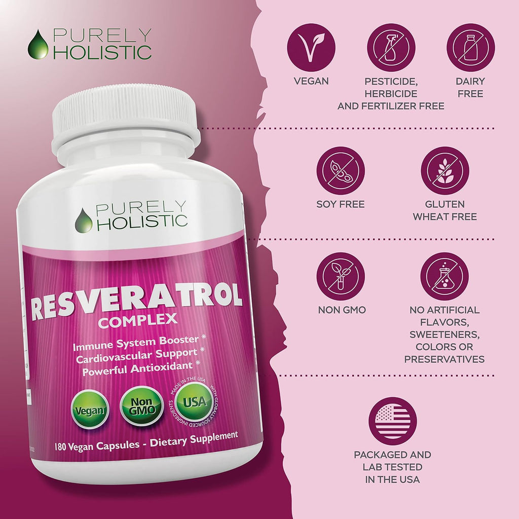 Resveratrol capsules for daily vitality