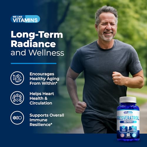 Resveratrol capsules for healthy aging