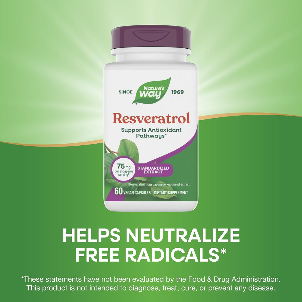 Resveratrol capsules for healthy aging