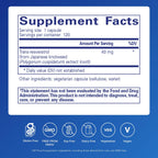 Resveratrol capsules for healthy aging