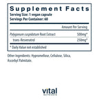 Resveratrol capsules for heart health