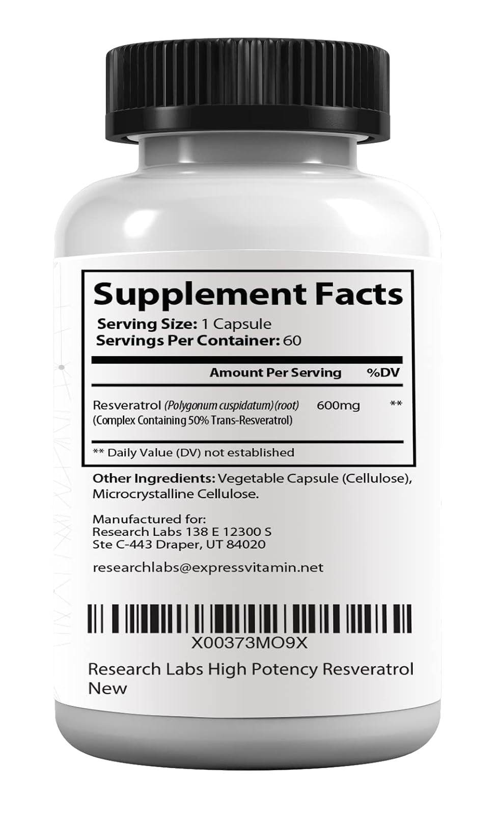 Resveratrol capsules for heart health