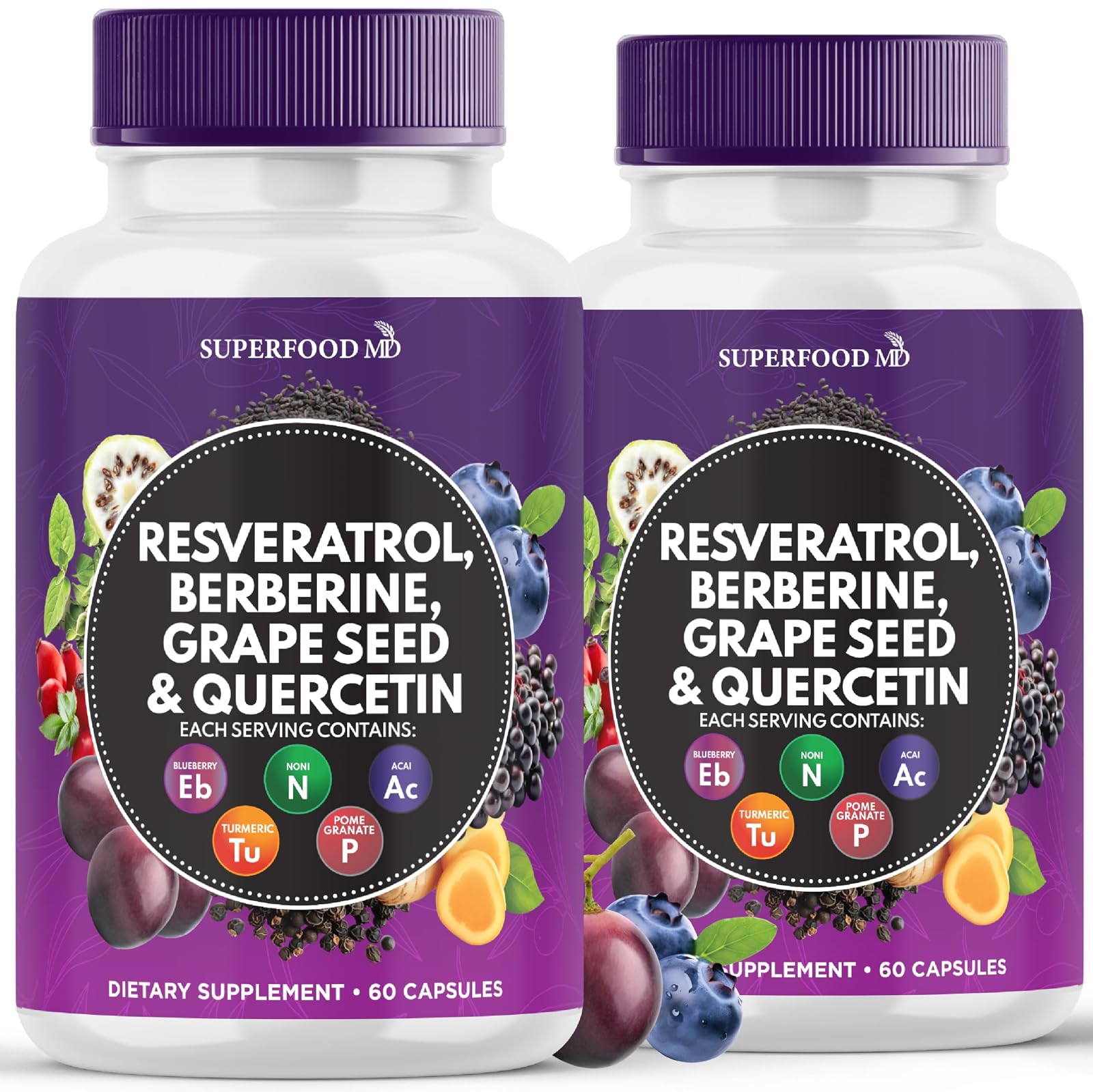 Resveratrol capsules for heart health