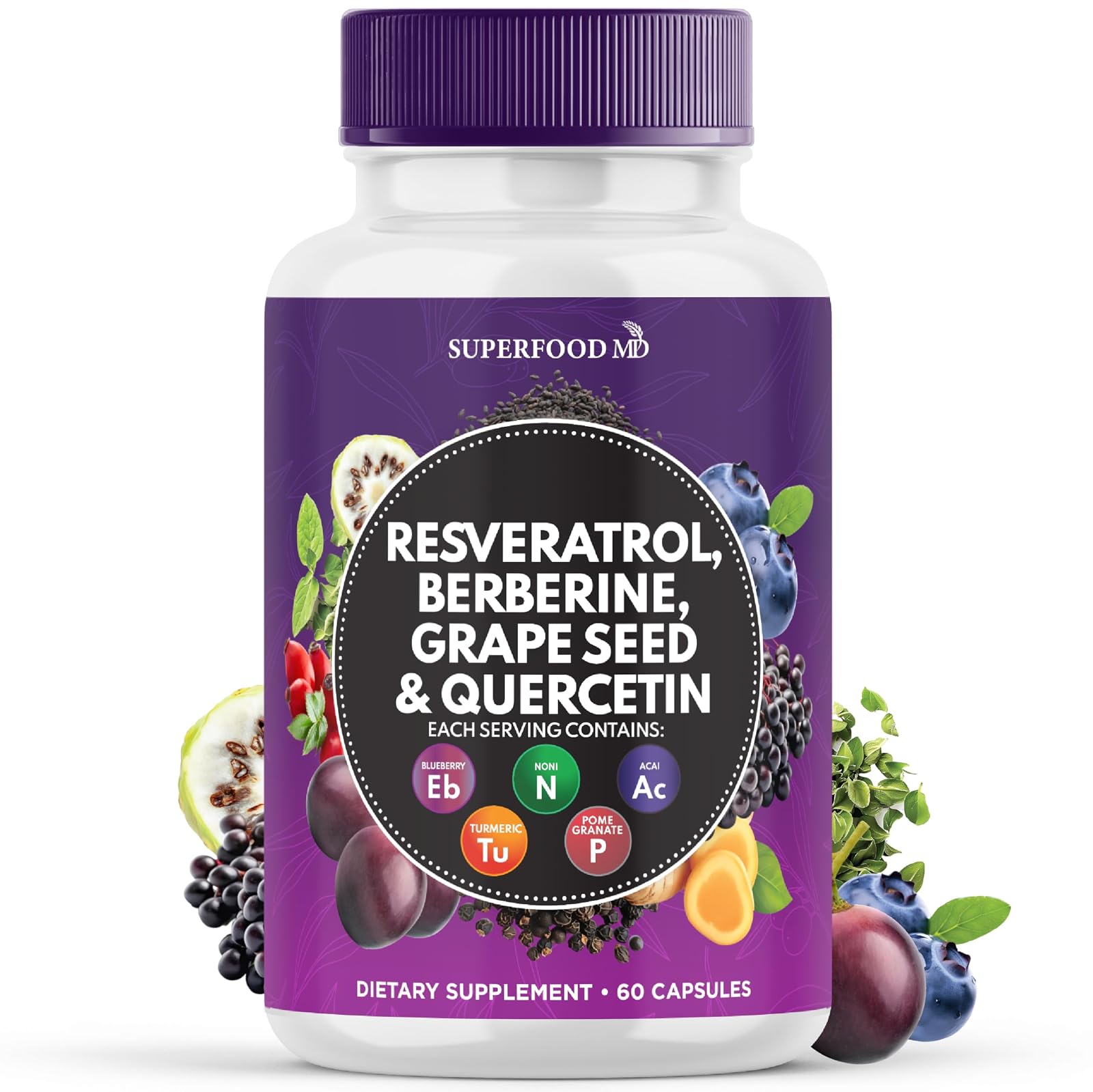 Resveratrol capsules for heart health