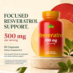 Resveratrol capsules for immune support