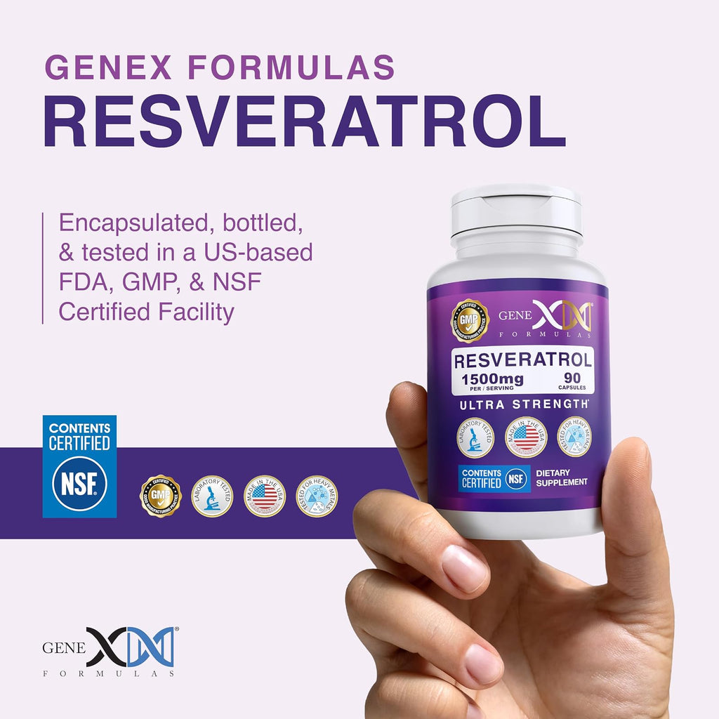 Resveratrol capsules for improved energy