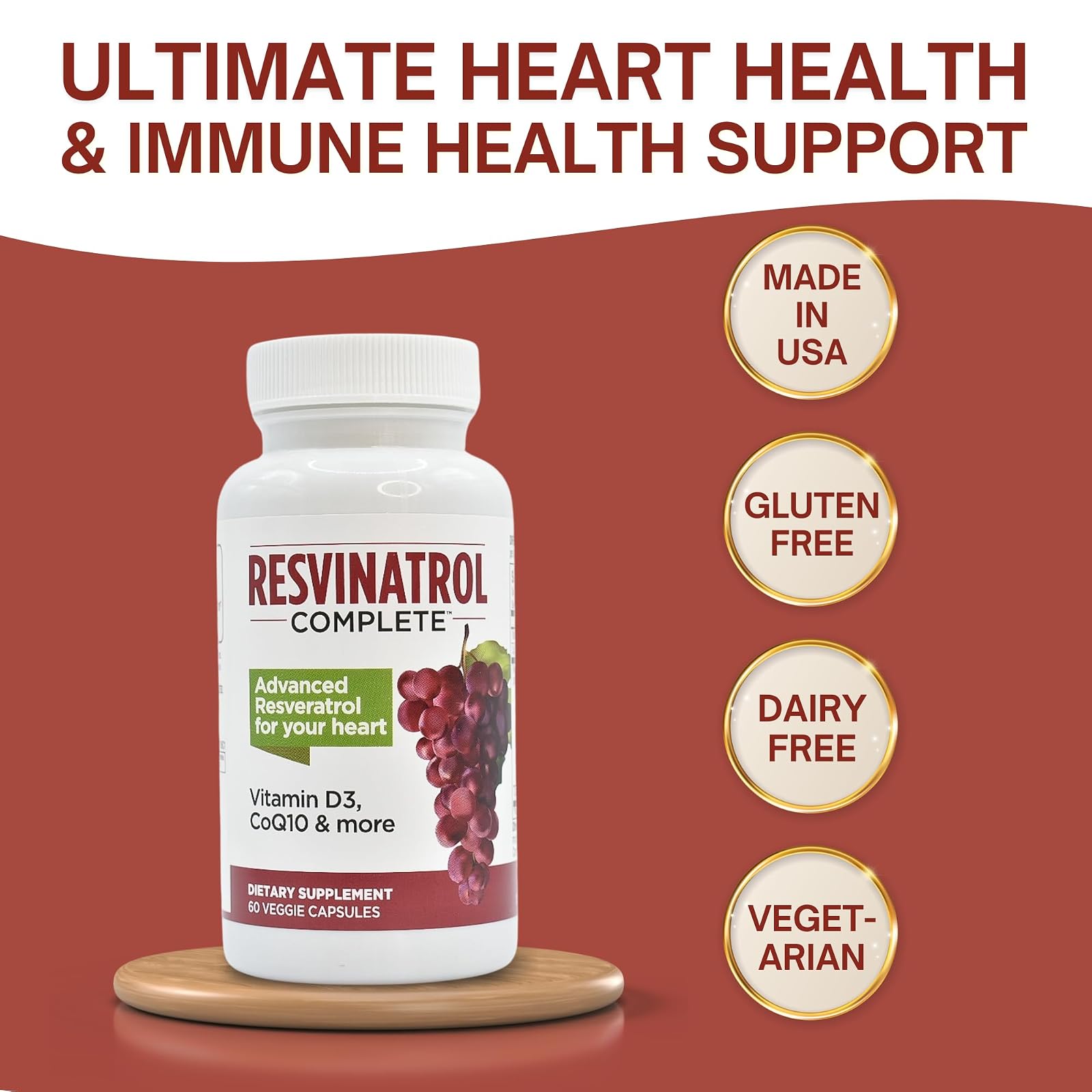 Resveratrol for healthy aging support
