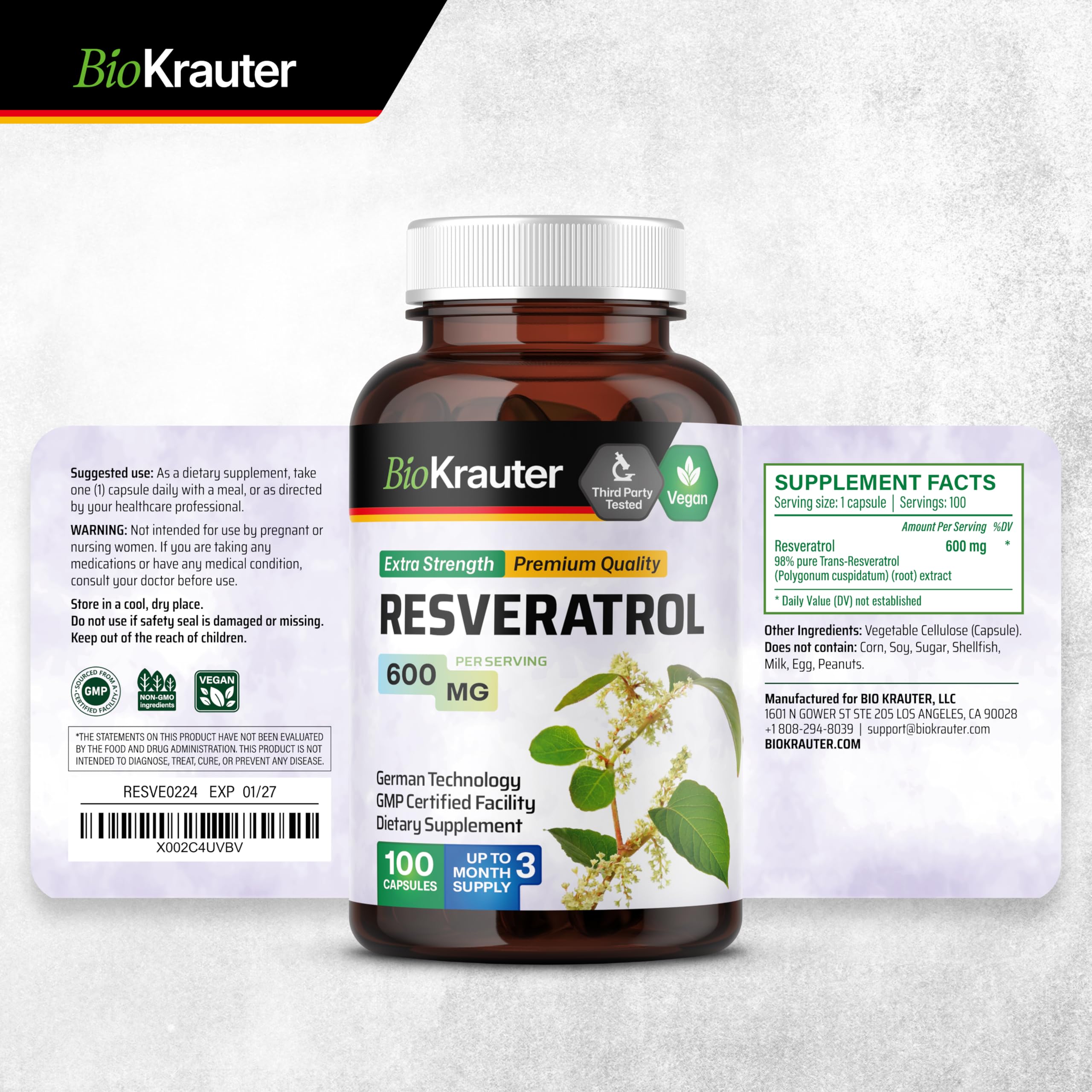 resveratrol for overall well-being