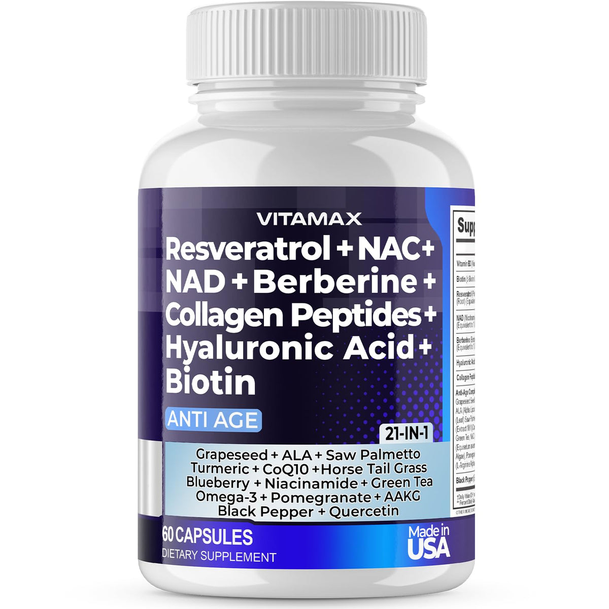 Resveratrol multivitamins for daily health