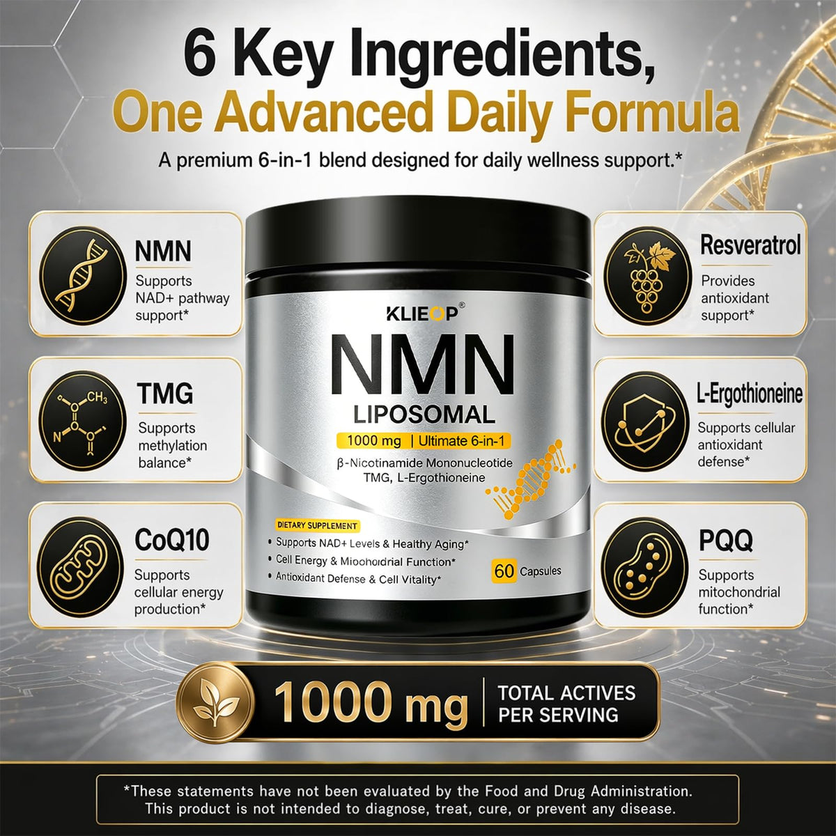 Resveratrol NMN capsules for longevity
