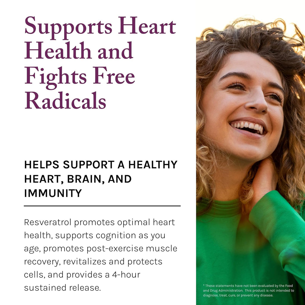 Resveratrol supplement for cellular protection