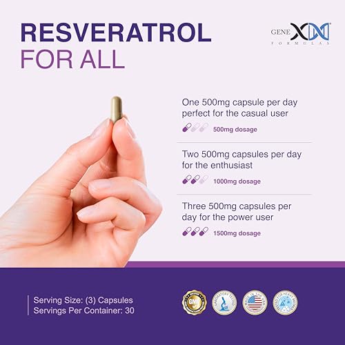 Resveratrol supplement for daily vitality