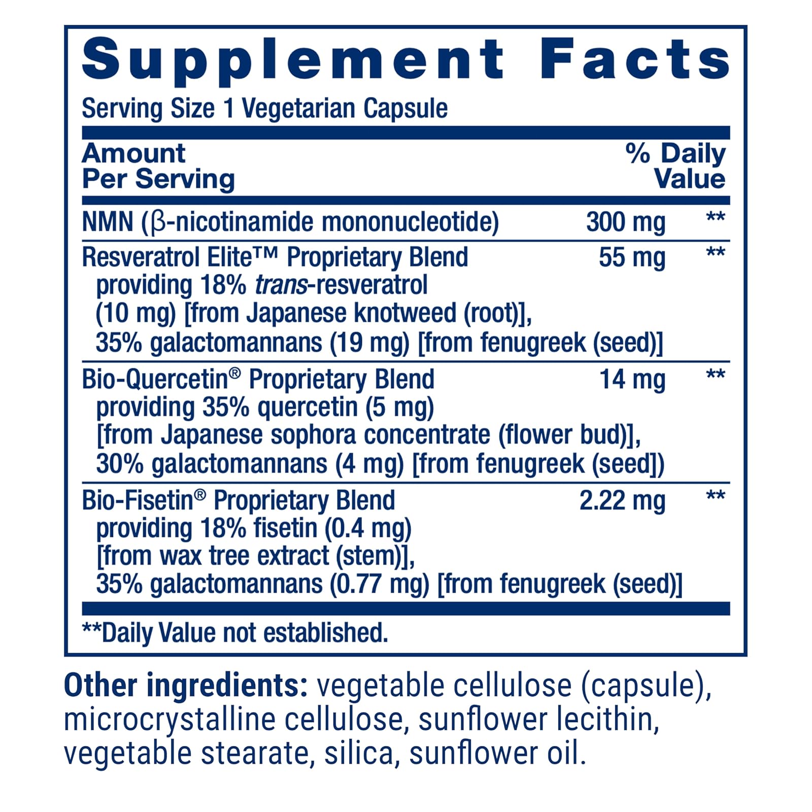 Resveratrol supplement for healthy aging