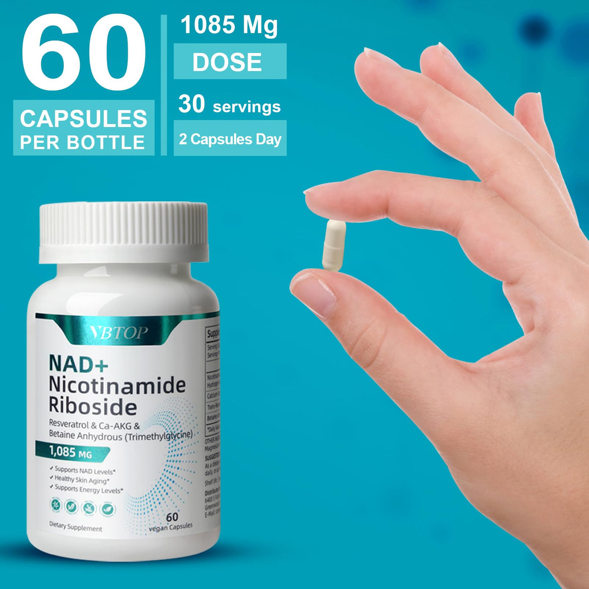 Resveratrol supplement for longevity
