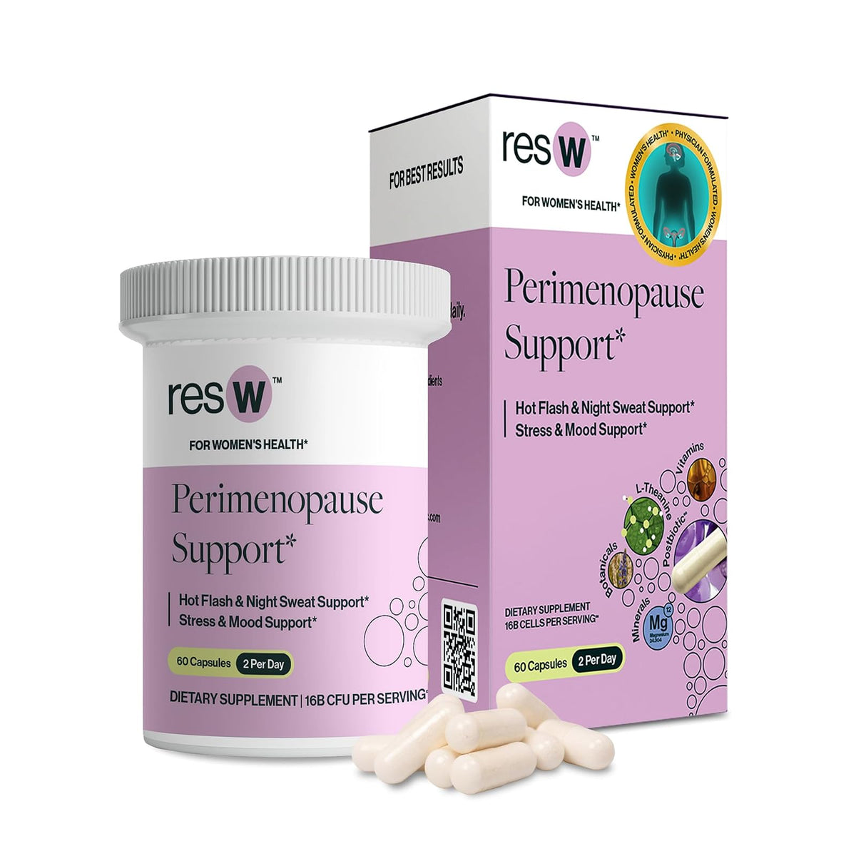 resW perimenopause postbiotic capsules