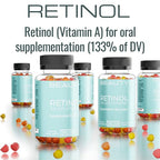 Retinol vitamin A gummies for beauty
