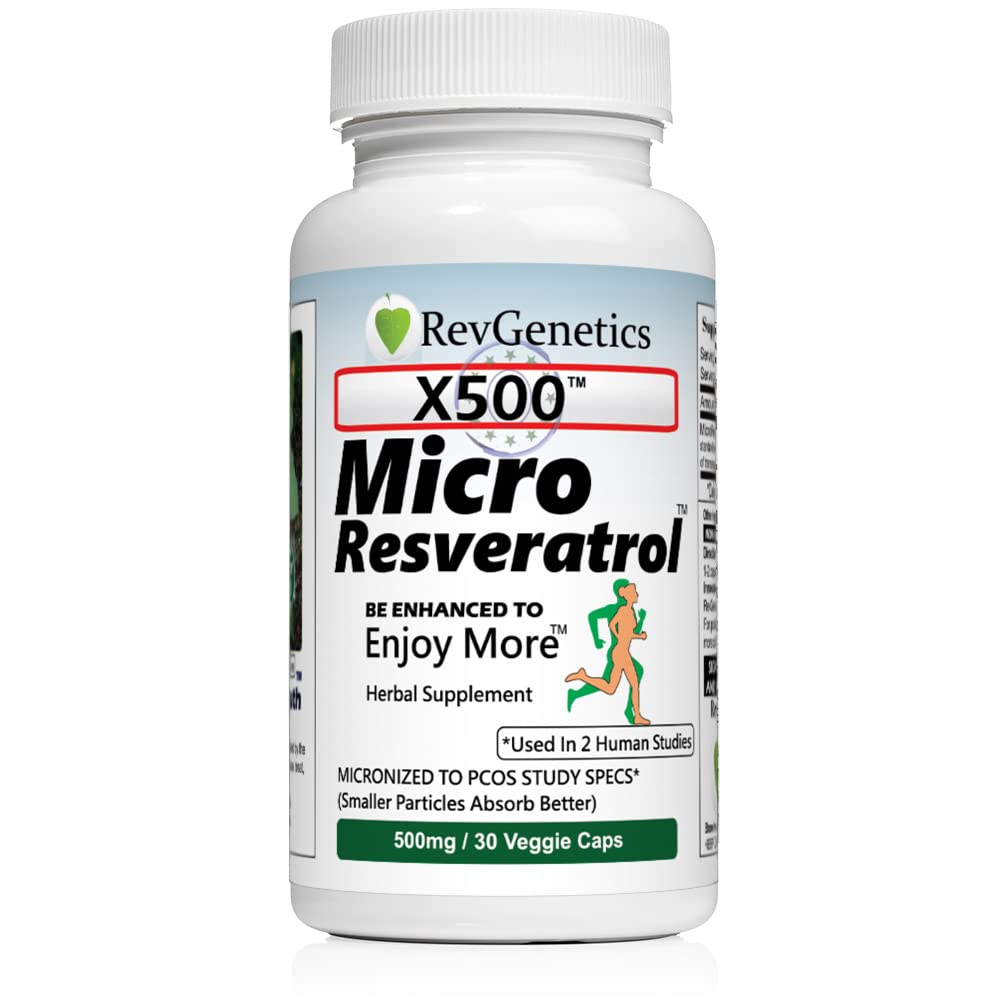 REVGENETICS X500 Trans-Resveratrol capsules