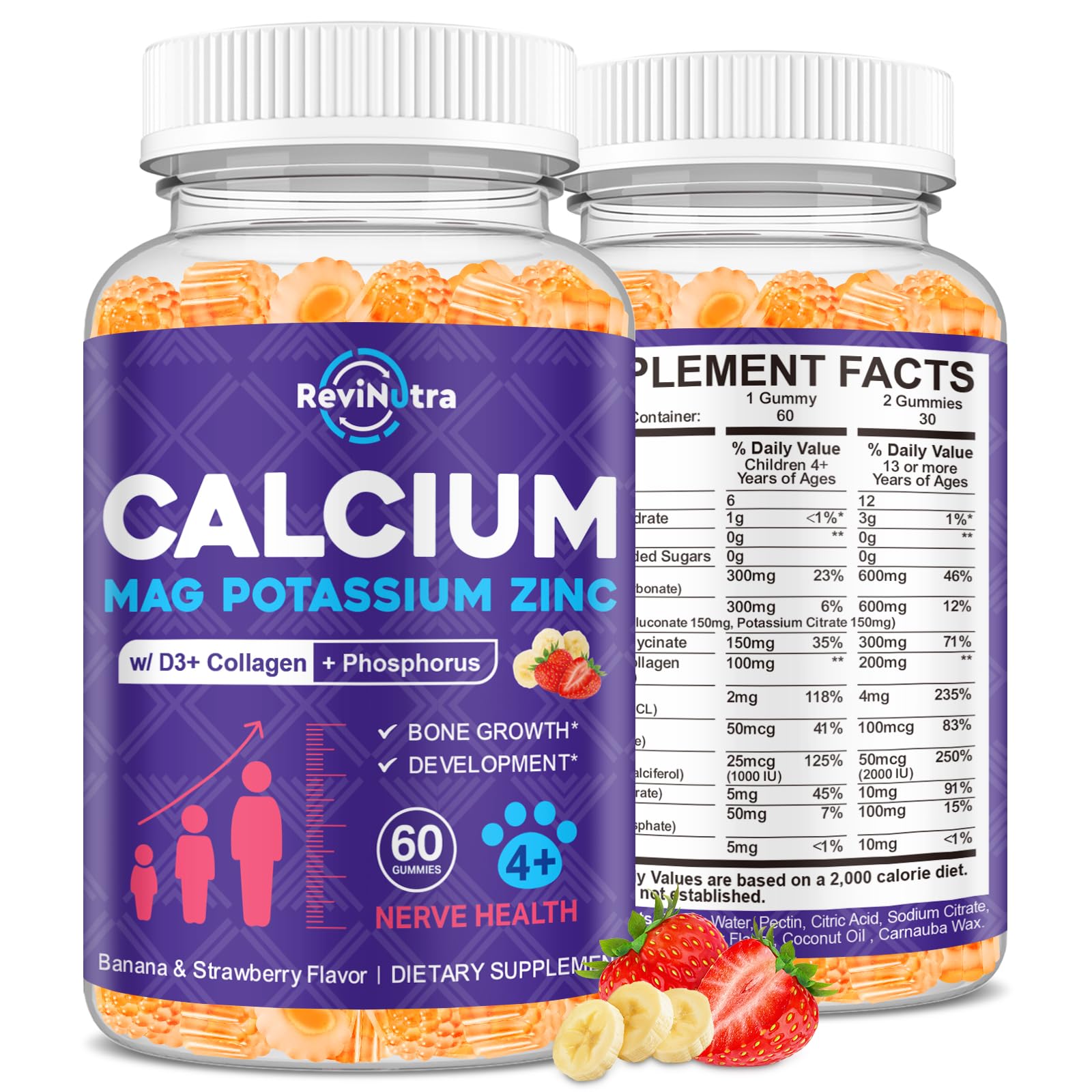 ReviNutra calcium gummies for bone health