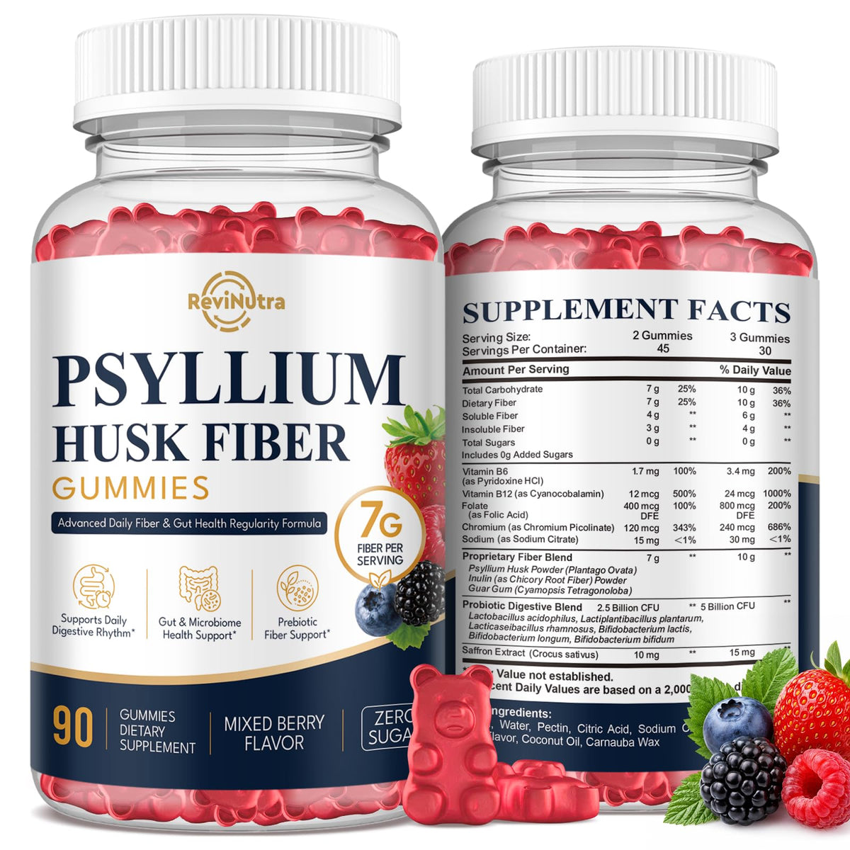 ReviNutra fiber gummies for digestion