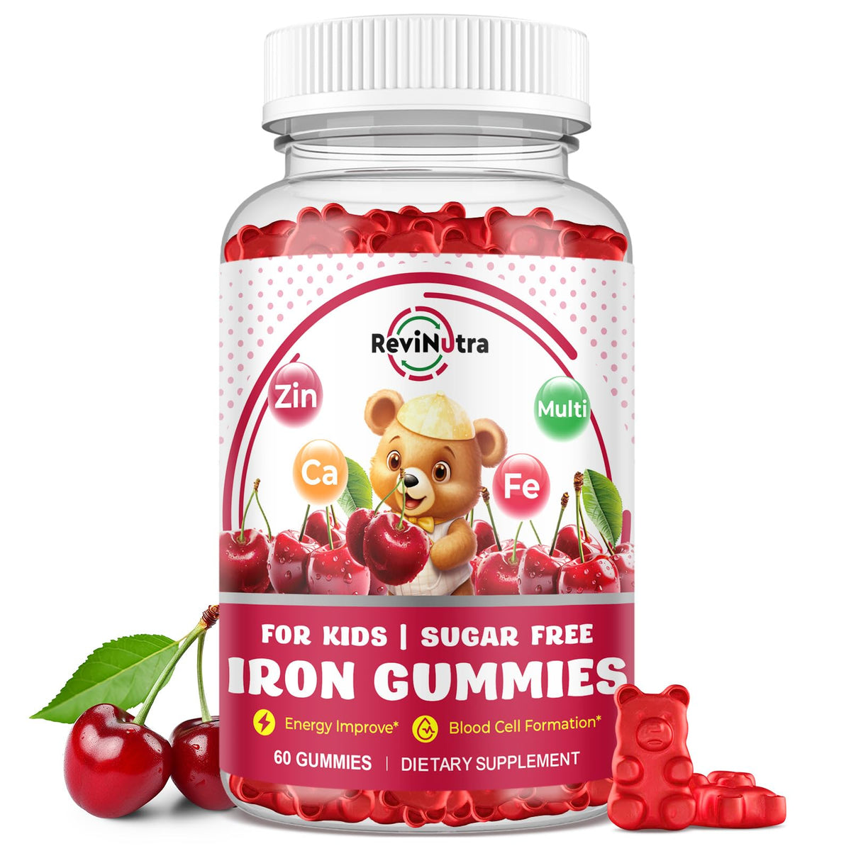 ReviNutra iron gummies for kids