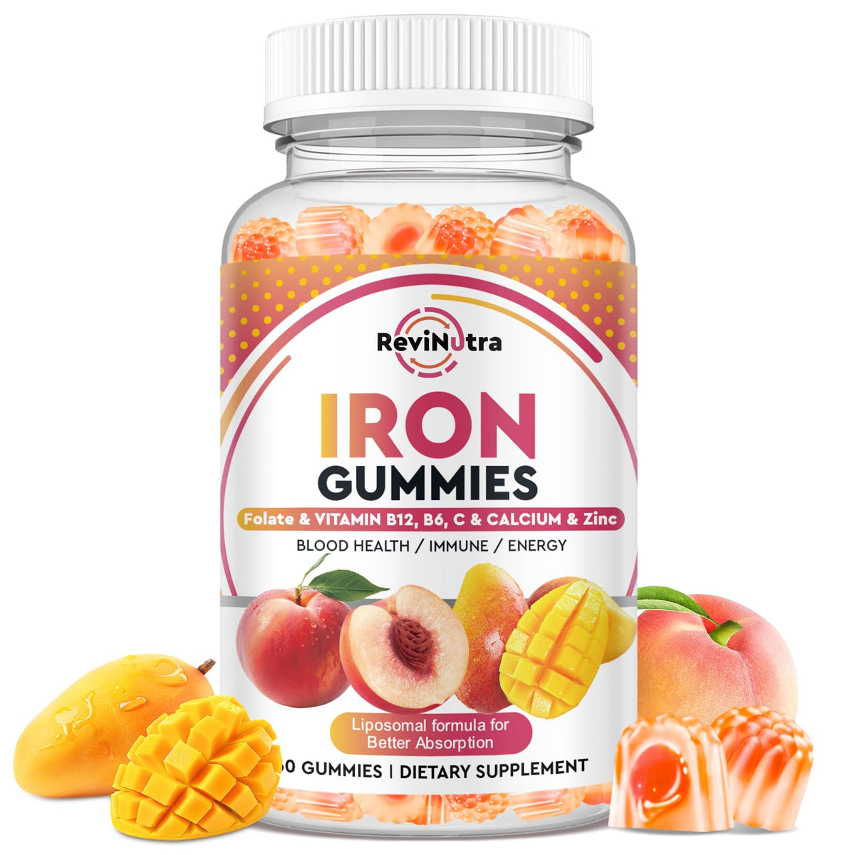 ReviNutra iron supplement gummies for energy
