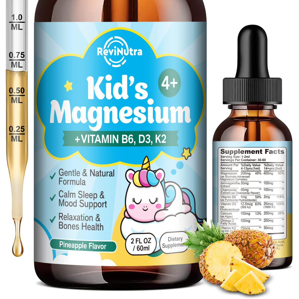 ReviNutra kids magnesium liquid drops