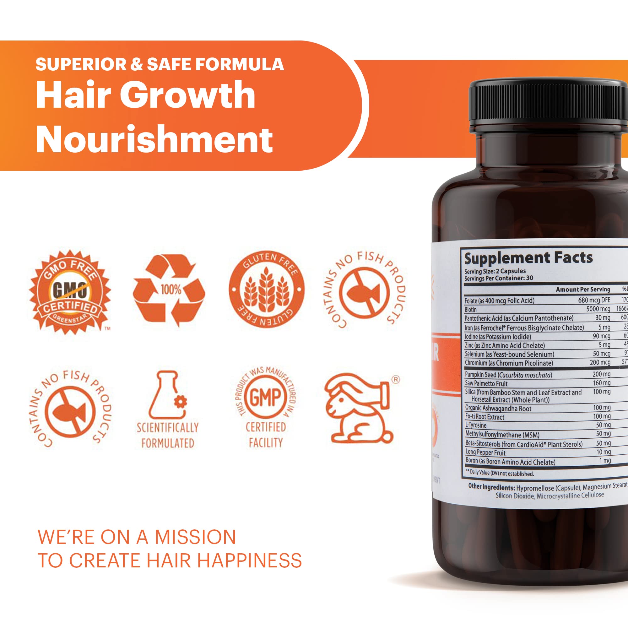 revitalize hair with blended supplements