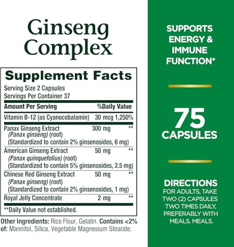 Revitalize with ginseng complex capsules