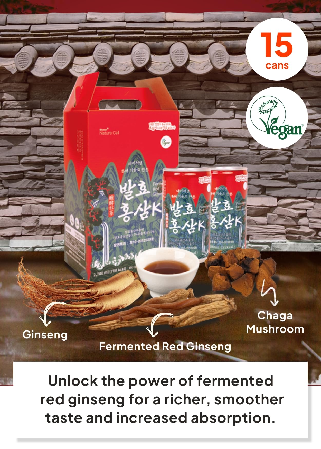 Revitalize with wild ginseng extract