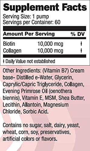 Revitalizing biotin cream for aging
