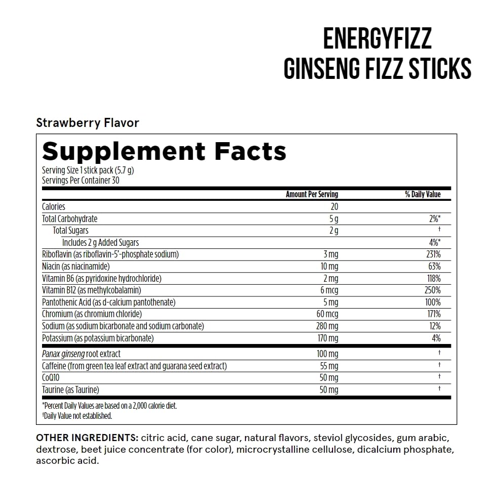 revitalizing energy with ginseng