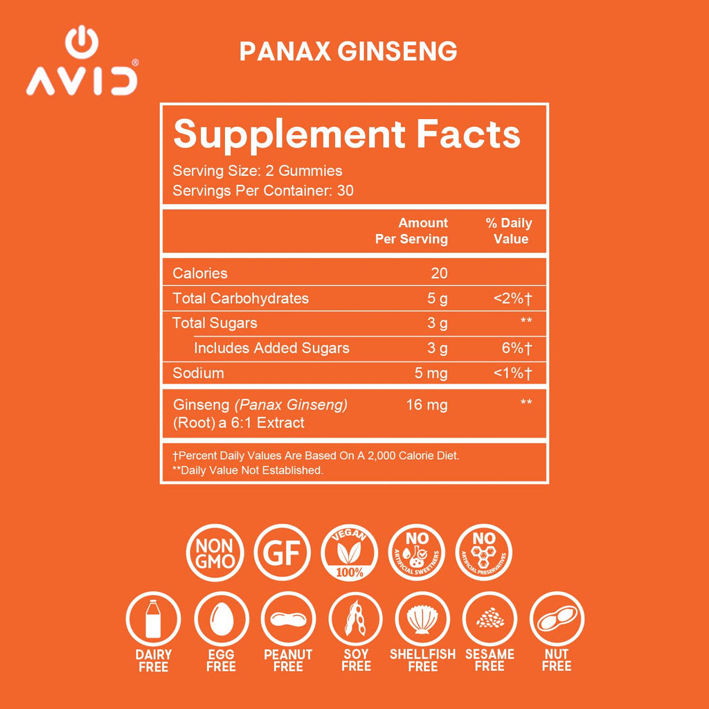 Revitalizing ginseng for active lifestyle