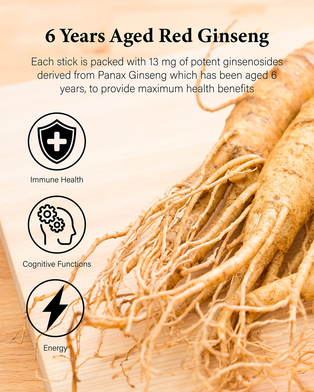 revitalizing ginseng stick for health