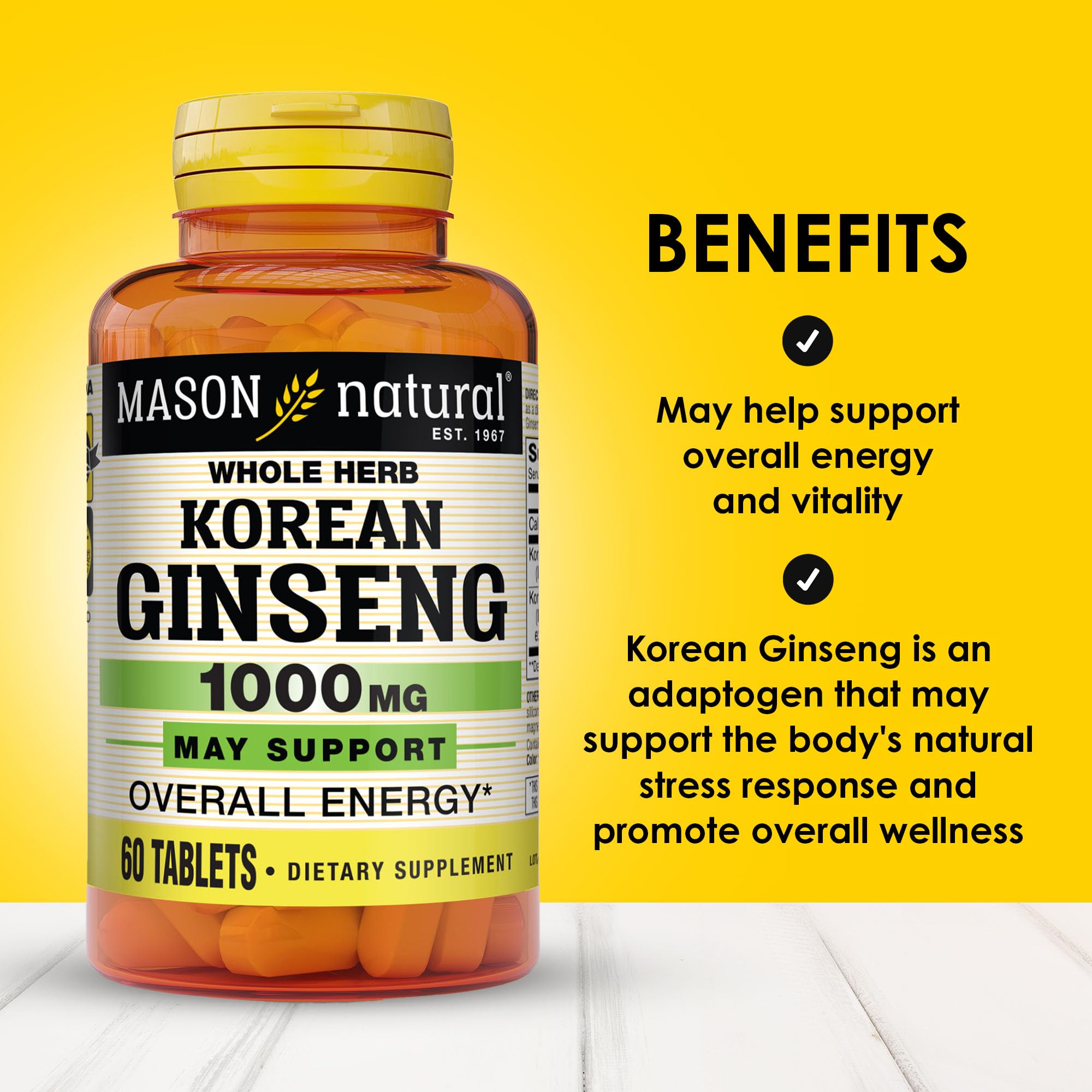 Revitalizing ginseng supplement for vitality