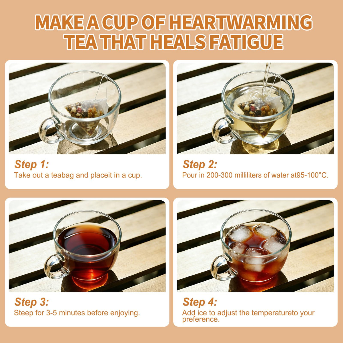 Revitalizing ginseng tea for energy