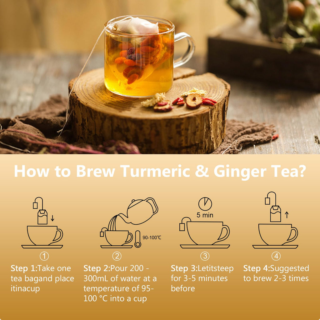 Revitalizing ginseng tea for vitality
