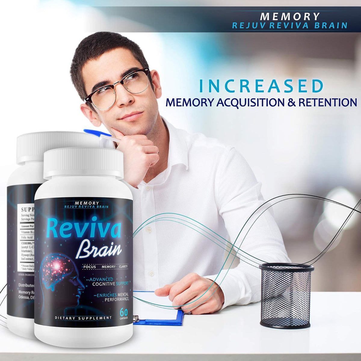 Reviva multivitamin for men with memory benefits