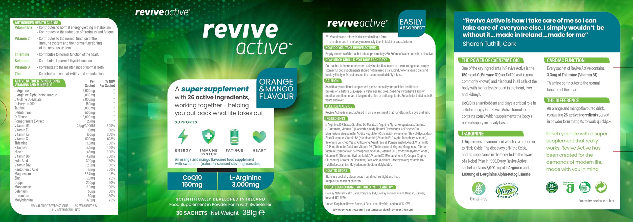 Revive Active vitamins for overall health