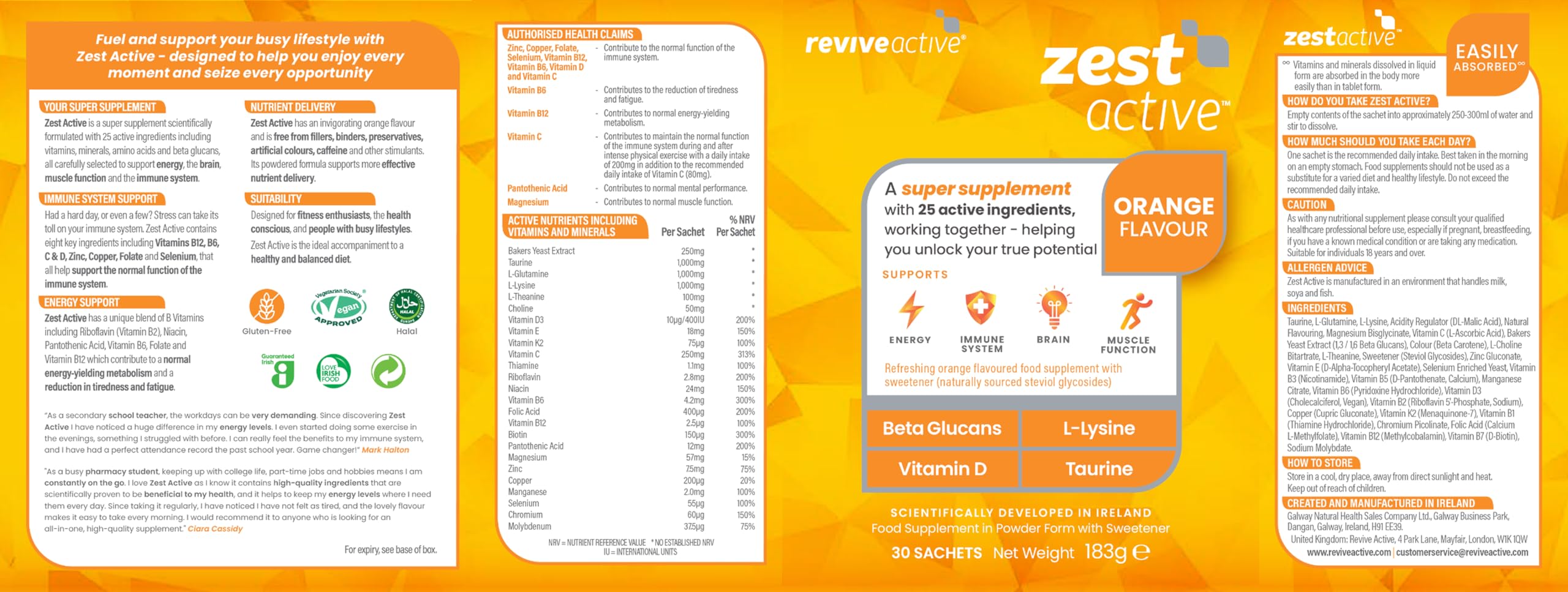 Revive Active Zest daily wellness boost