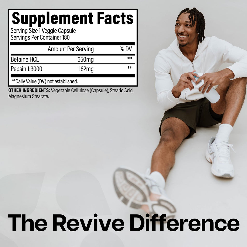 Revive MD Betaine HCL for gut health