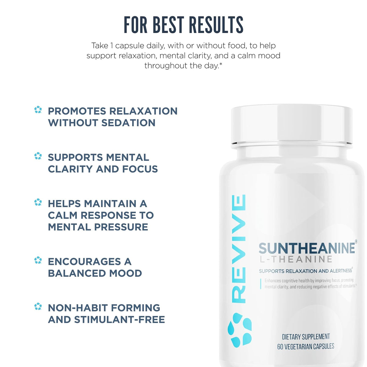 Revive MD L-Theanine for better focus