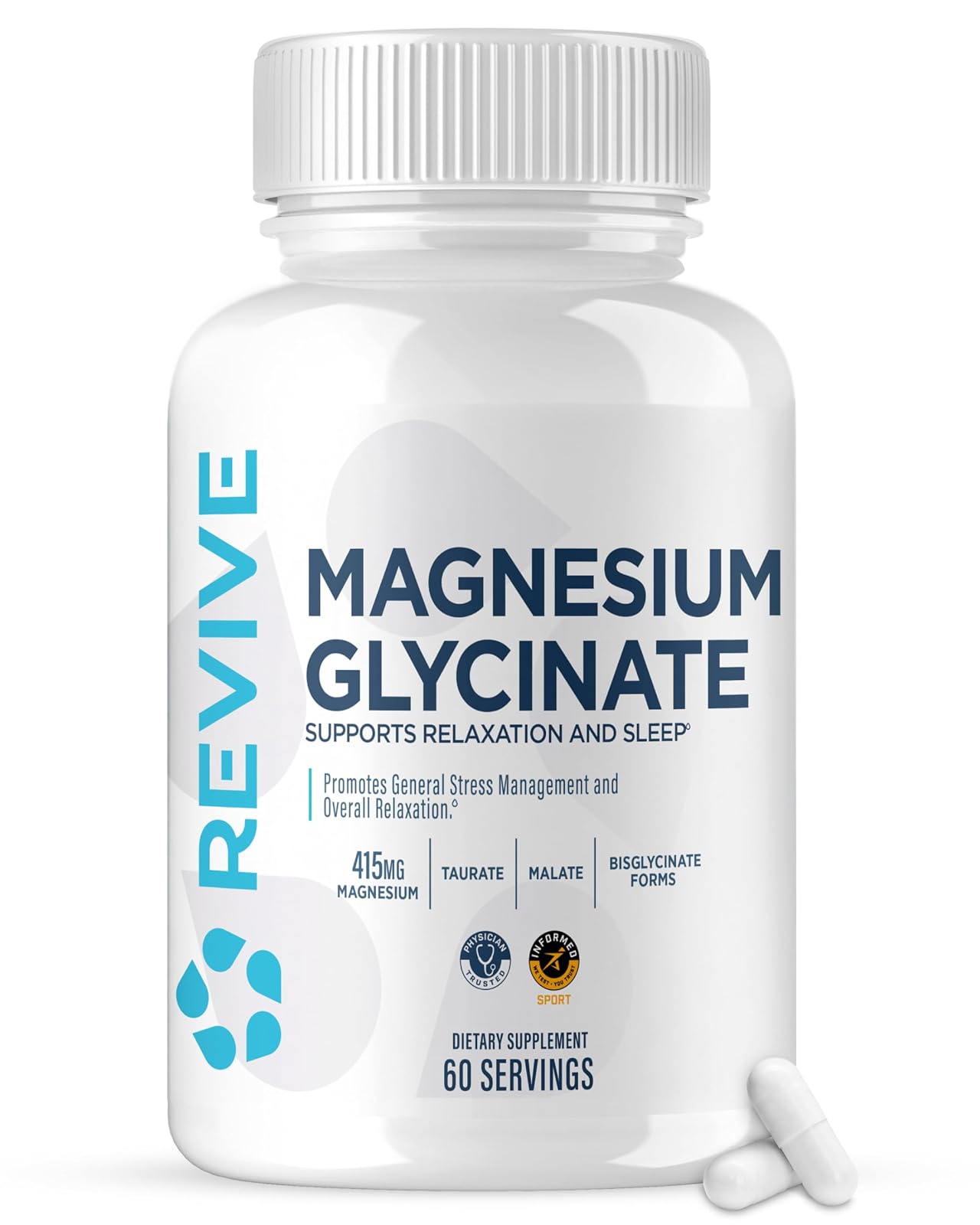 Revive MD magnesium glycinate capsules