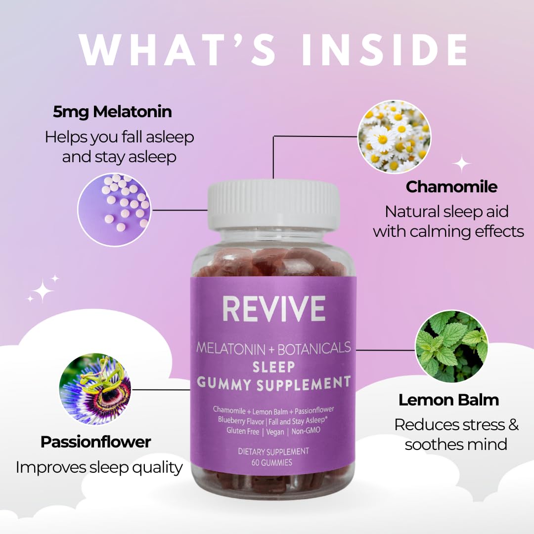 Revive melatonin 5 mg gummies